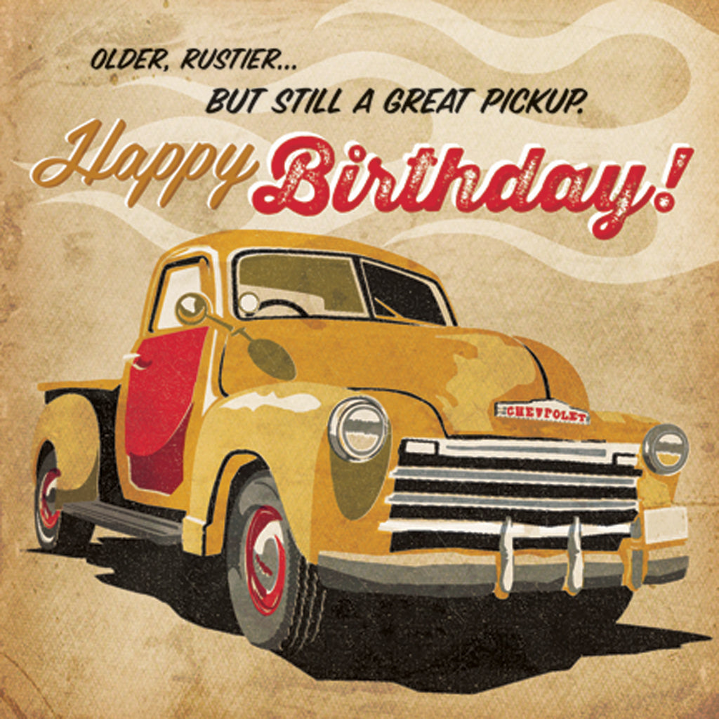 Birthday Pickup Truck Geburtstagskarte Mit Pick Up Truck